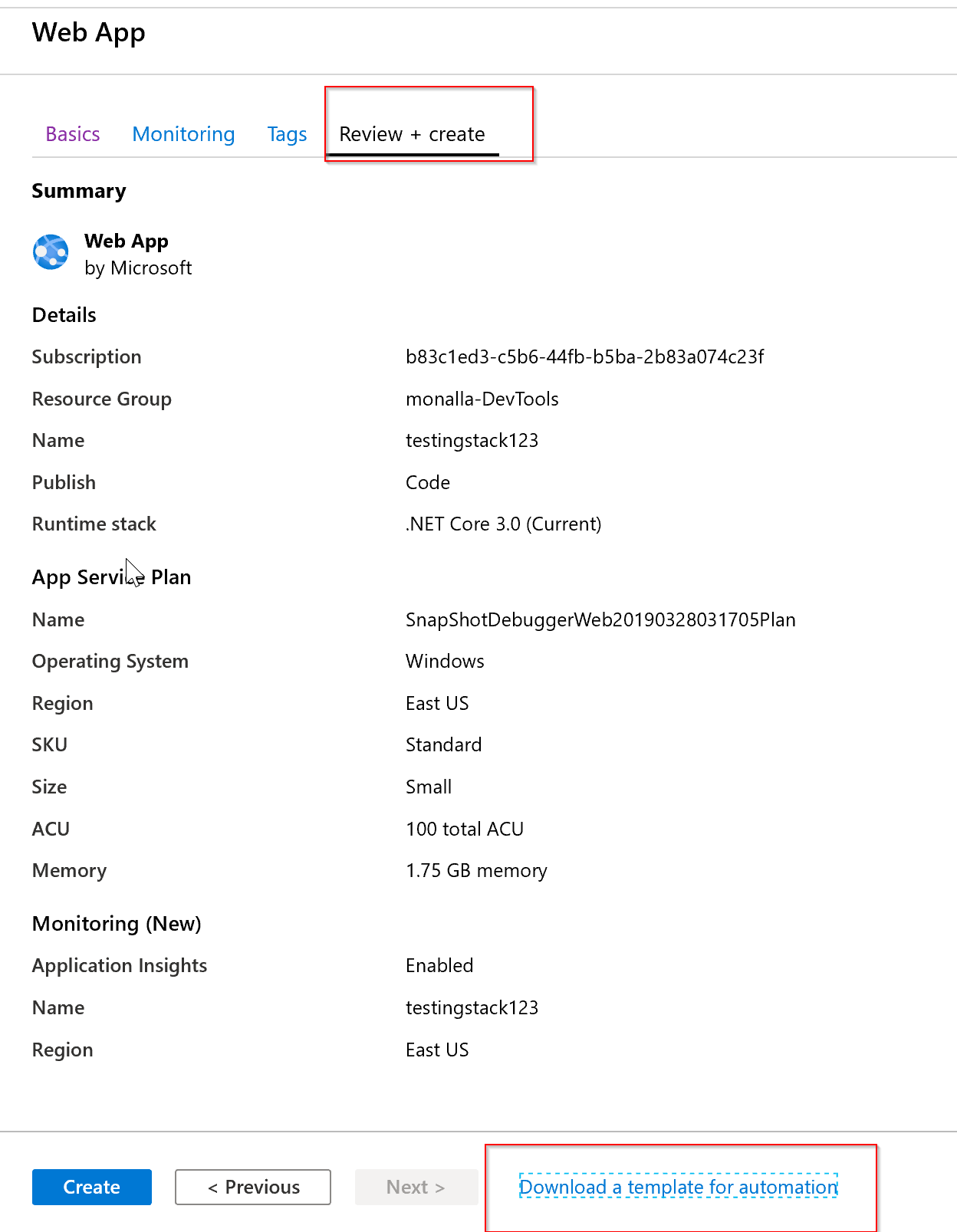 How to specify / change Stack settings with PowerShell or ARM template ...