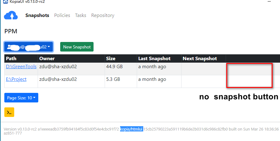 After reinstalling the system, local snapshots were lost and only remote snapshots can be viewed ...
