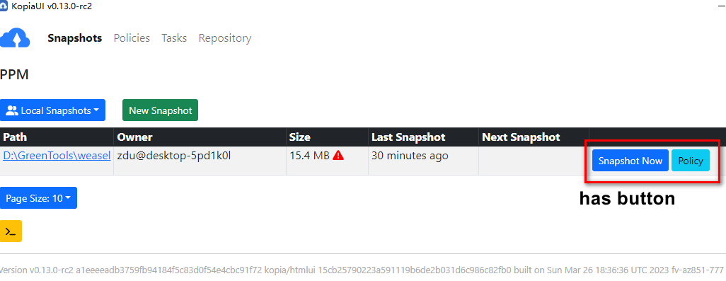 After reinstalling the system, local snapshots were lost and only remote snapshots can be viewed ...