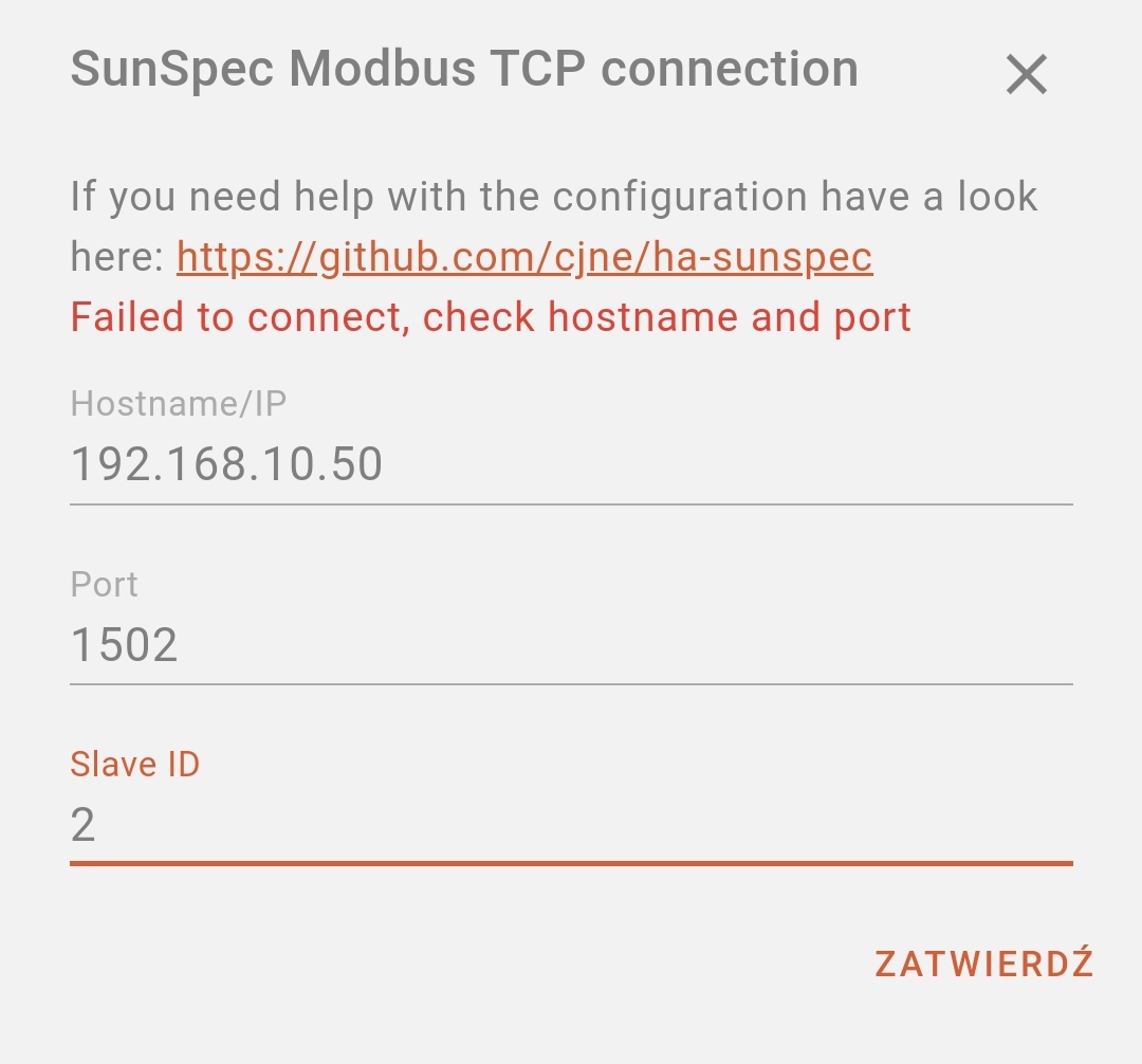 Not able to connect to Solaredge SE10K inverter · Issue #22 · CJNE/ha ...