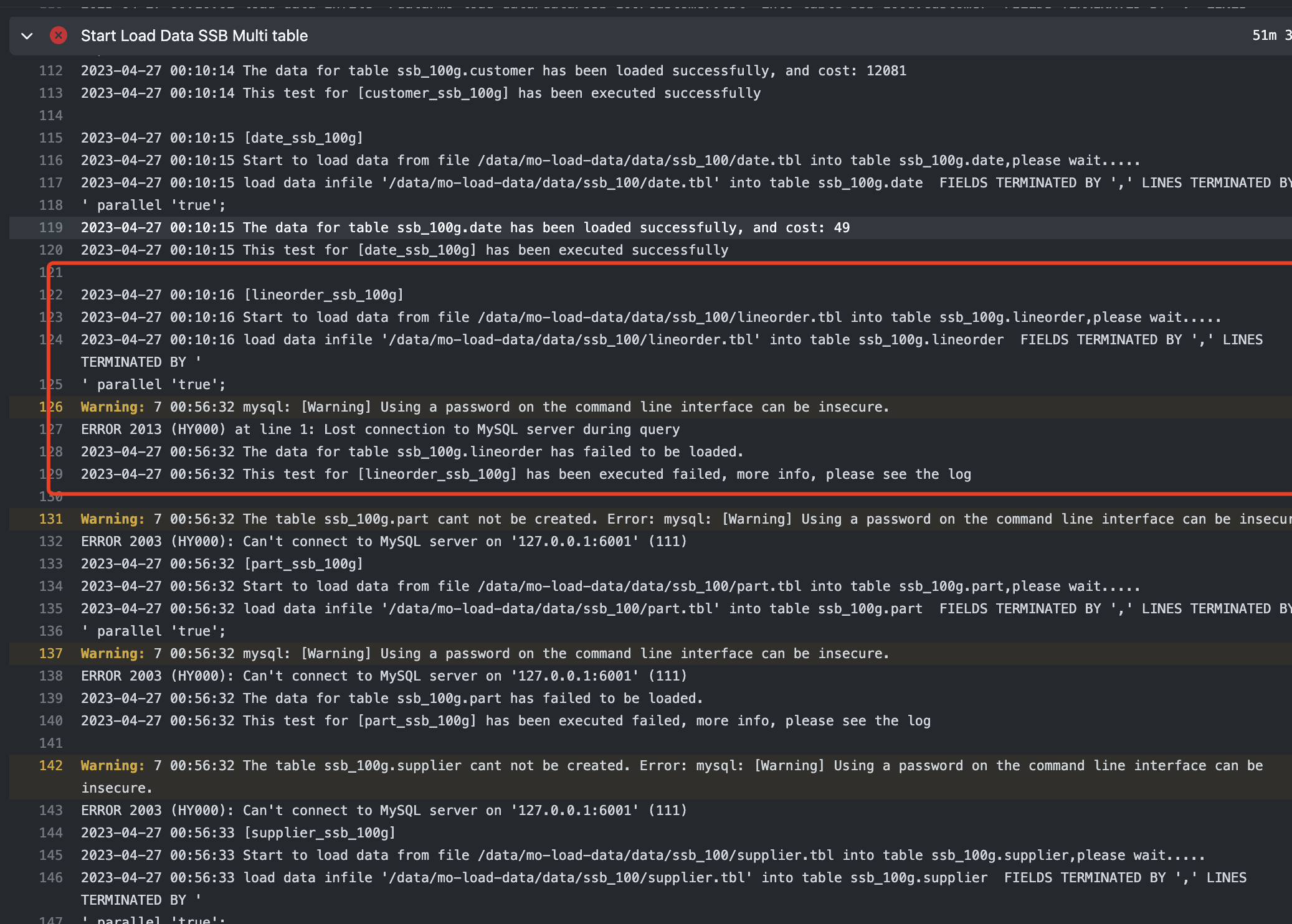 [Bug]: load SSB 100G data cause mo crash · Issue #9187 · matrixorigin/matrixone · GitHub