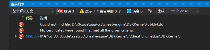 Win10 X64 Build Dbkkernel X64 Release Error · Issue 1697 · Cheat Enginecheat Engine · Github