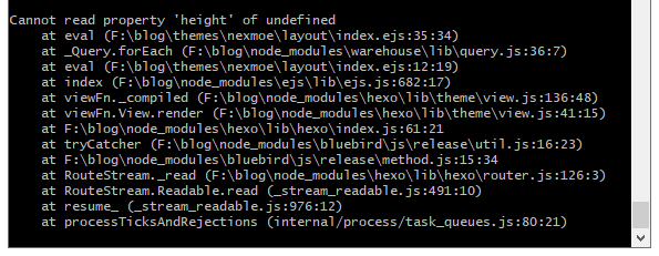 编译运行后出错了 · Issue #89 · theme-nexmoe/hexo-theme-nexmoe · GitHub