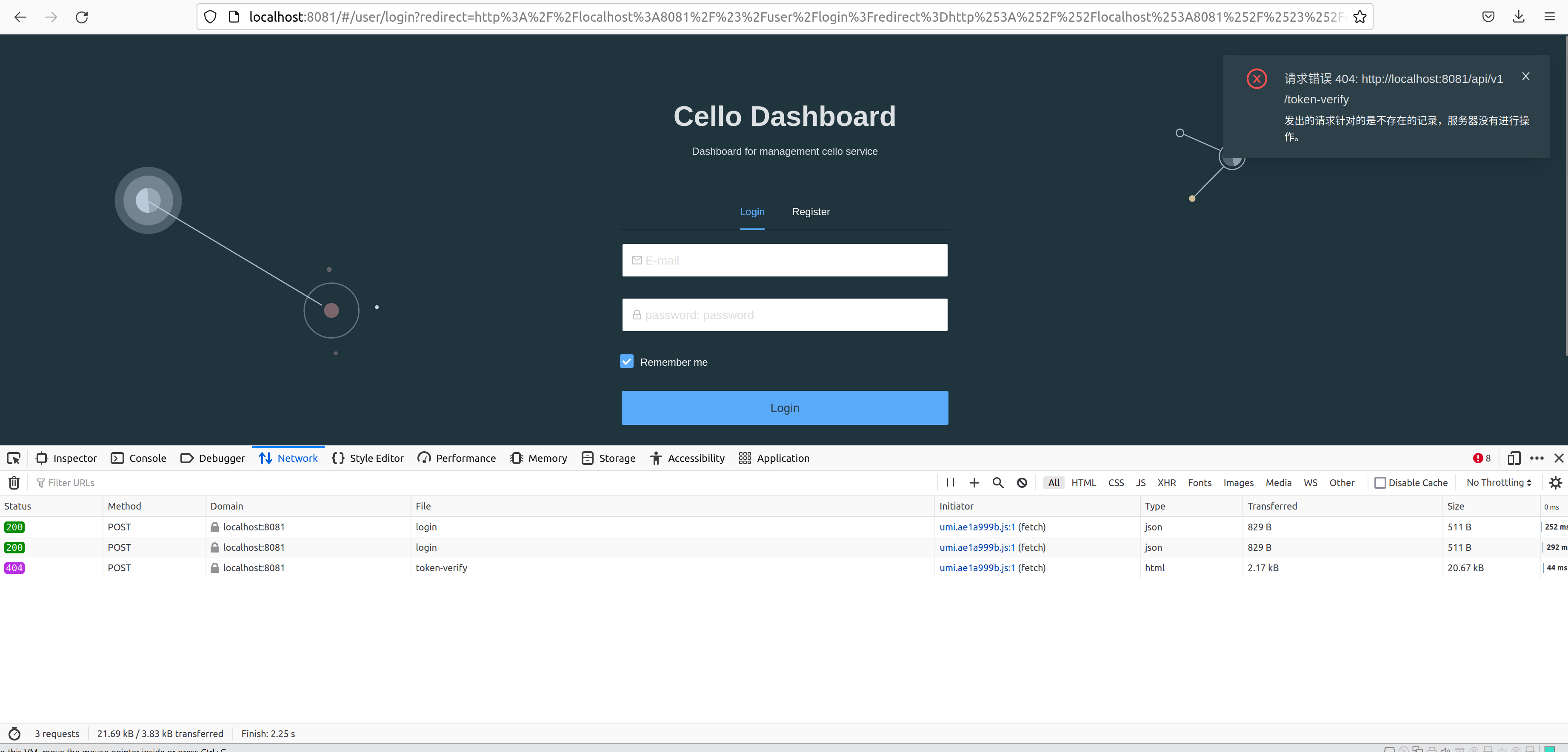Login Page Bug · Issue #500 · hyperledger-cello/cello · GitHub
