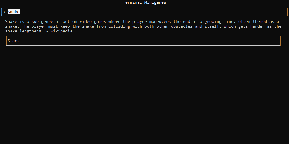 GitHub - maxischm/terminal-minigames