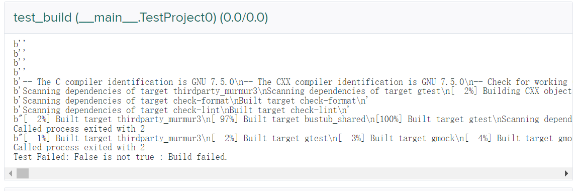 project0 build failed · Issue #239 · cmu-db/bustub · GitHub