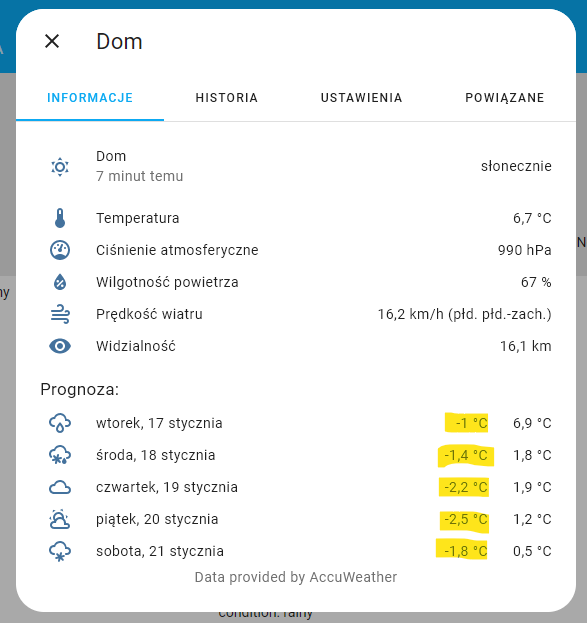 integration-accuweather forecast date not match · Issue #85856 · home-assistant/core · GitHub