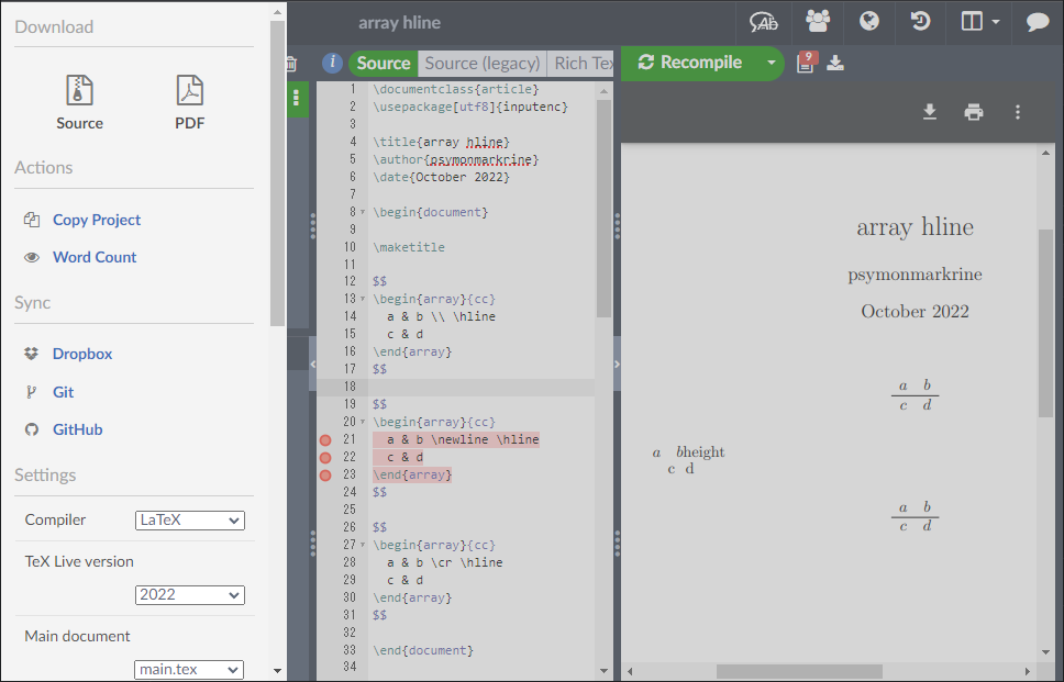 `\hline` not working after `\cr` · Issue #3734 · KaTeX/KaTeX · GitHub `\hline` not working after `\cr` · Issue #3734 · KaTeX/KaTeX · GitHub