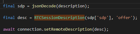 How to handle setRemoteDescription error - SessionDescription is NULL. · Issue #383 · flutter ...