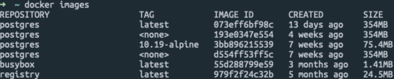 [Docker] Docker 이미지 생성, 삭제 - rha6780 :)