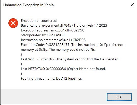 d3d12 doesn't work on Navi 3x cards · Issue #2133 · xenia-project/xenia ...