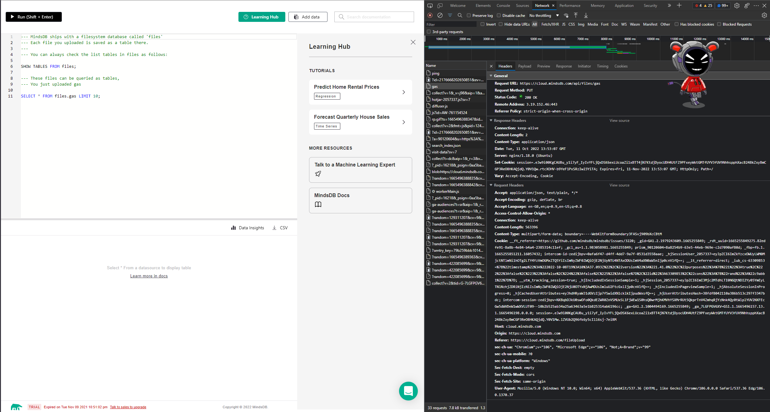 [Bug]: Dataset Life Expectancy not working with MindsDb Cloud · Issue #3312 · mindsdb/mindsdb ...