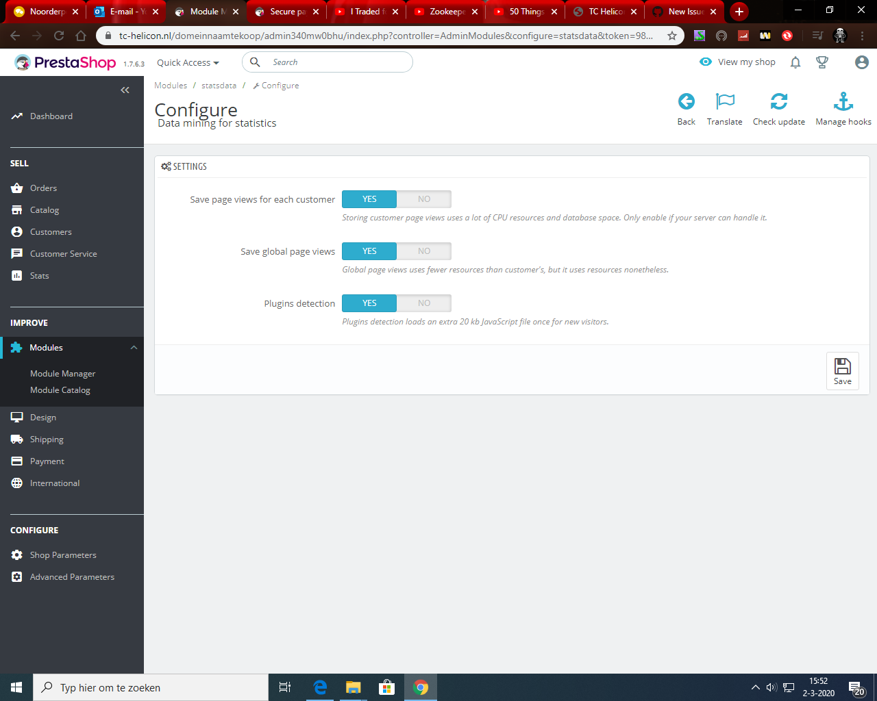 Referrer doesn't recognize the data mining for statistics module · Issue #17922 · PrestaShop ...