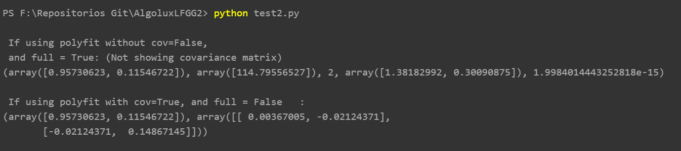 Numpy Polynomial Polynomial Polyfit Does Not Return Covariance Matrix · Issue 20871 · Numpy