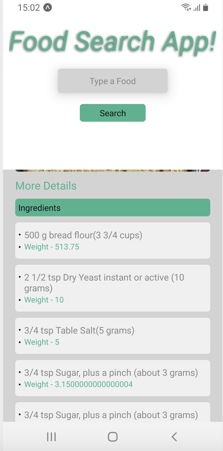 GitHub - firatgoktepe/Food-App: Food search mobile app built by React ...