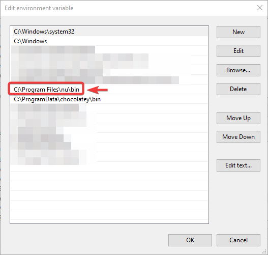 Chocolatey bug: Nu crash 4294967295 with Ctrl+C when stopping Node process under VS Code's ...