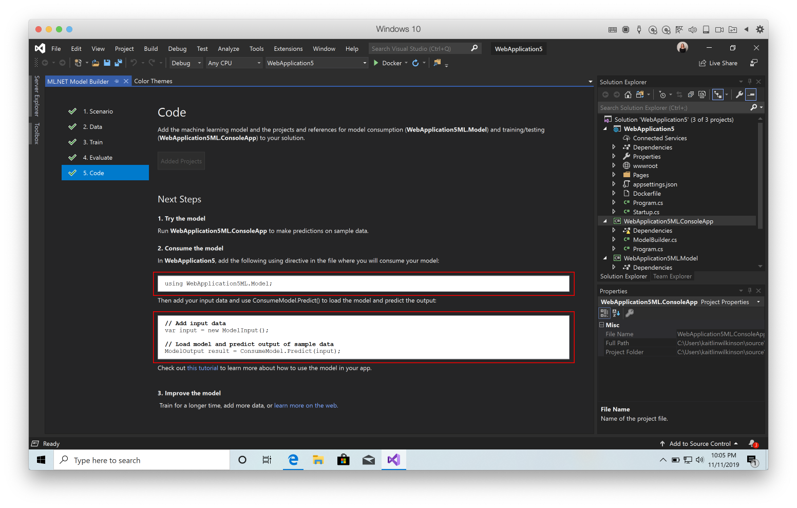 Bugs for: Code screen -- Fixed · Issue #352 · dotnet/machinelearning-modelbuilder · GitHub