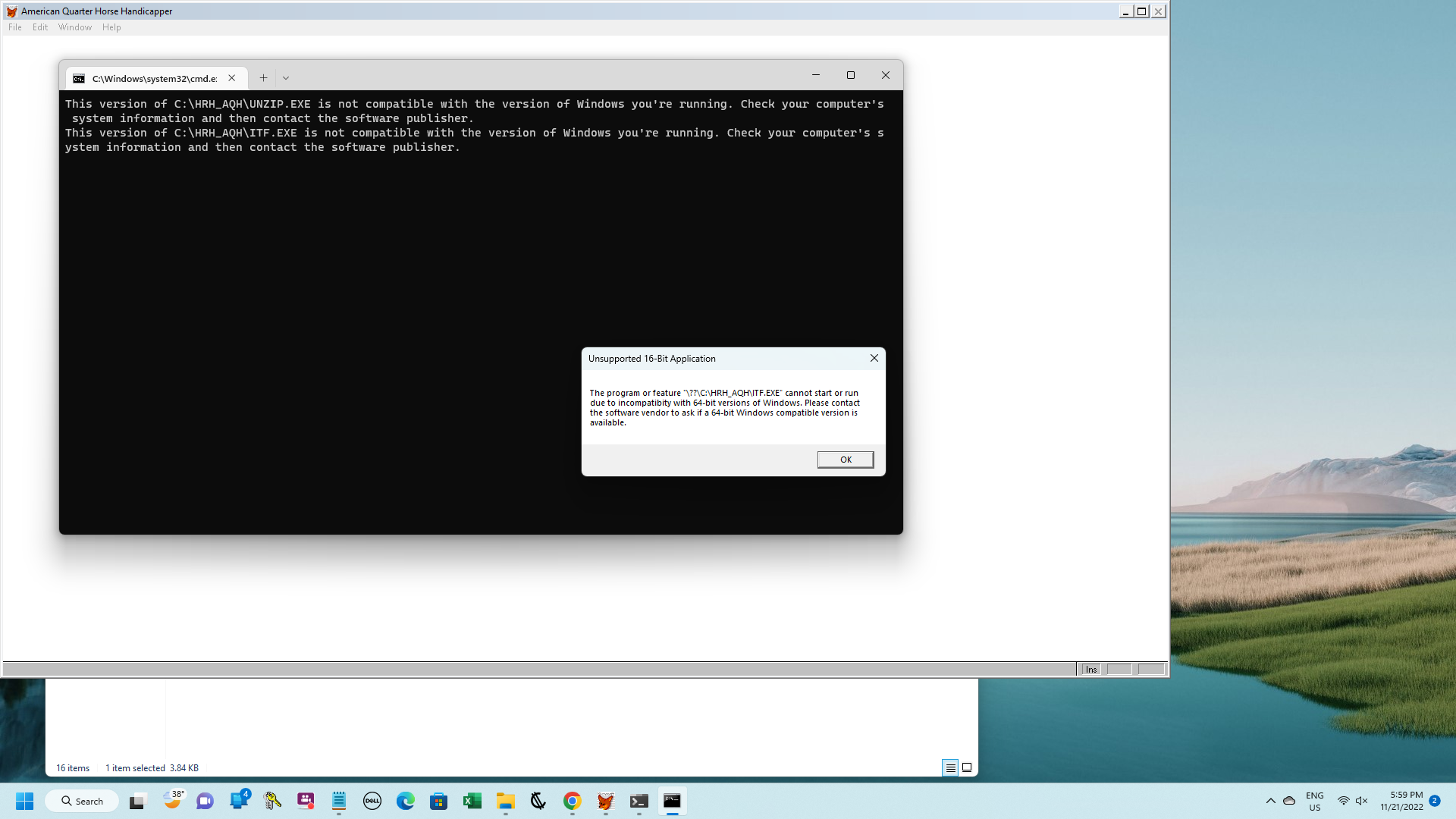 Pkunzip.exe and Itf.exe won't run Main Program exe starts up fine in 64bit · Issue #1224 ...