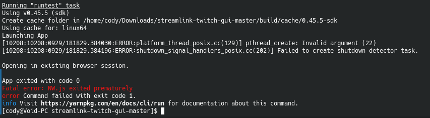 Please make a void linux package · Issue #751 · streamlink/streamlink-twitch-gui · GitHub