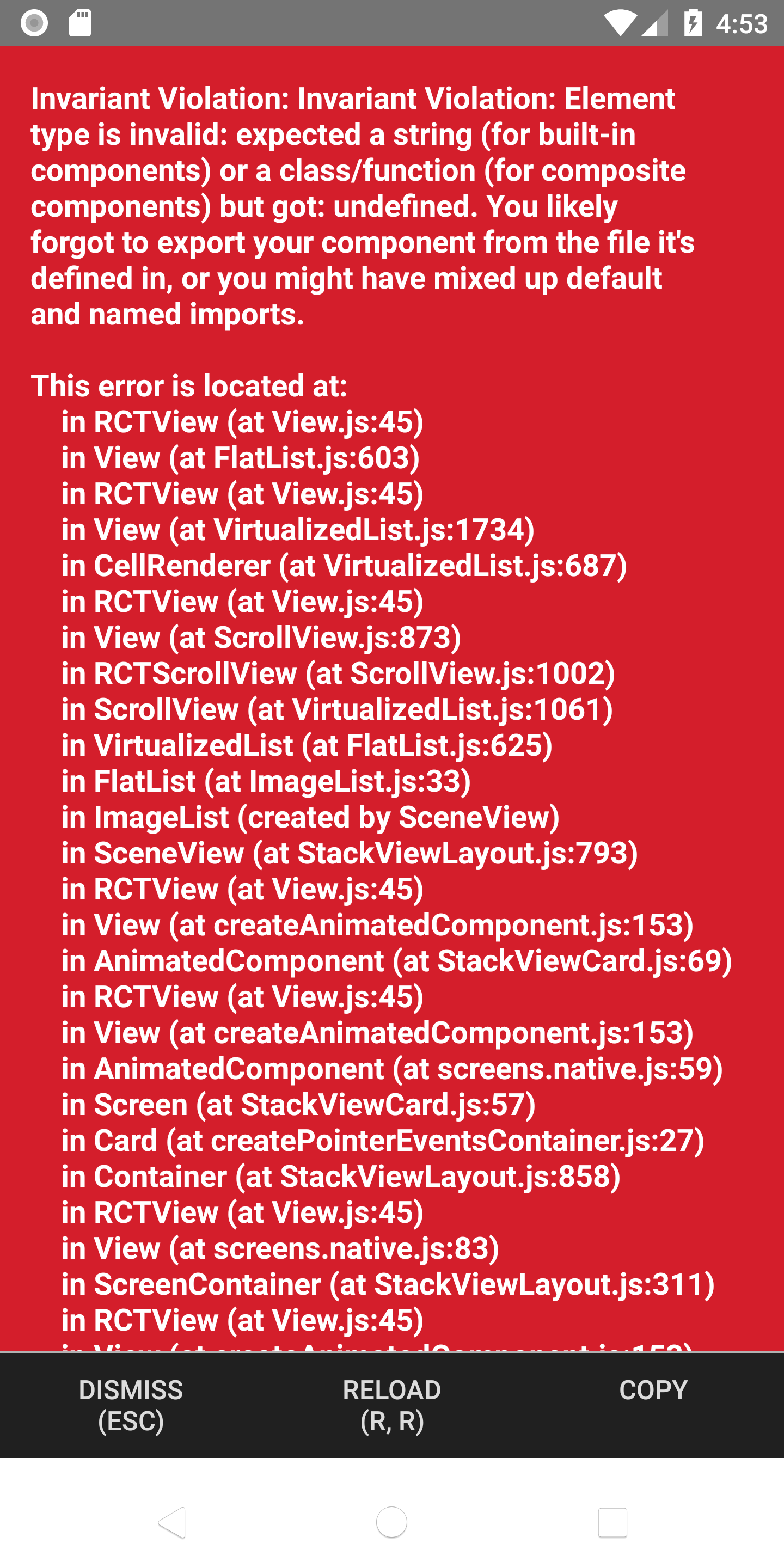 I Am Facing An Issue While Setting Flatlist Numcolumn 2 Throwing A Violation Error · Issue