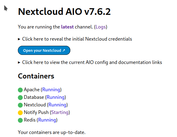Container Notify Push won't start · Issue #3740 · nextcloud/all-in-one · GitHub