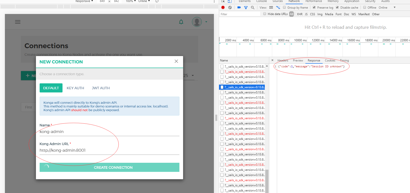 a problem arise when i connet kong-admin on konga · Issue #407 · pantsel/konga · GitHub