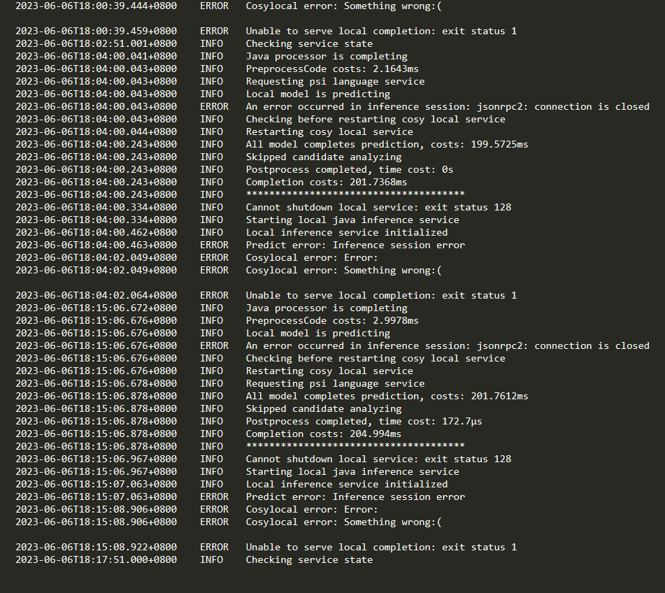 代码自动补全有问题 · Issue #187 · alibaba-cloud-toolkit/cosy · GitHub
