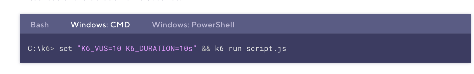 Document Windows Commands Explicitly In The Browser Docs · Issue 1078 · Grafana K6 Docs · Github