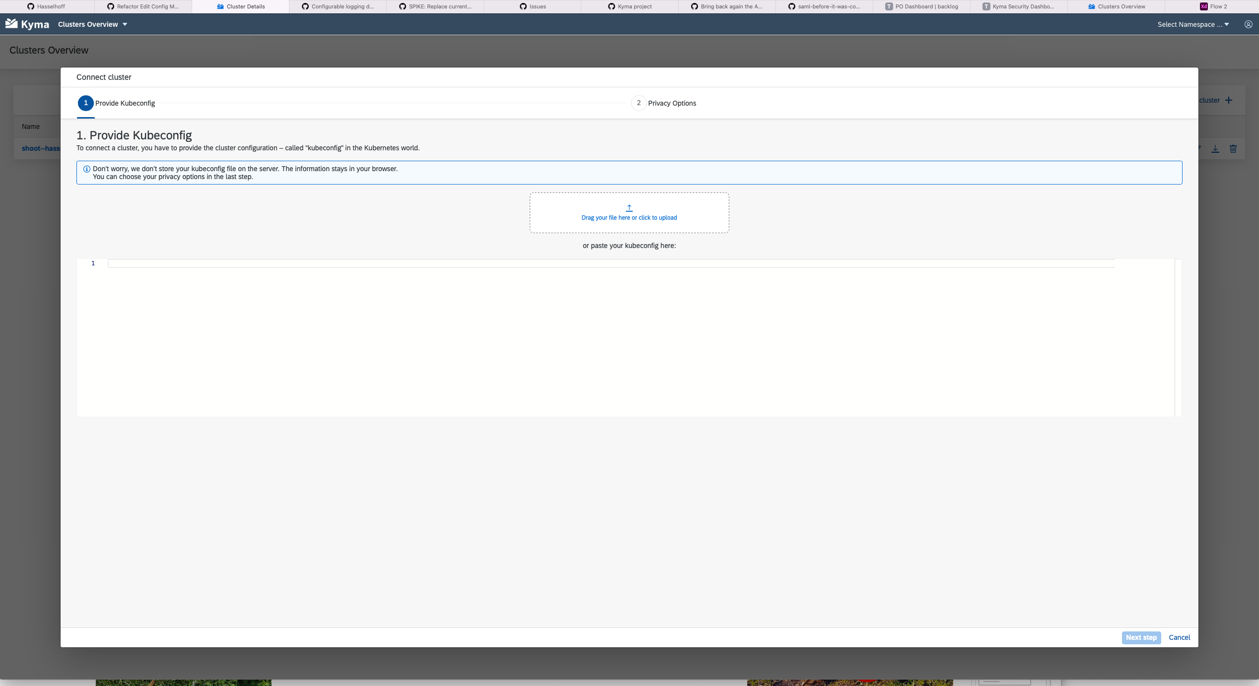 Yaml Editor is small not only in safari · Issue #1447 · kyma-project/busola · GitHub