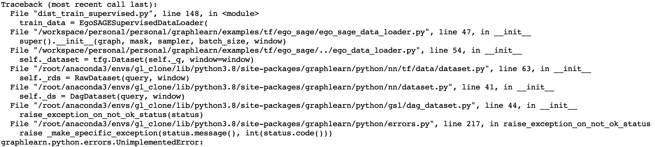 参考tutorial中进行dist.yaml的分布式训练时，worker产生了Unimplemented和Unavailable的报错 · Issue #270 · alibaba/graph ...