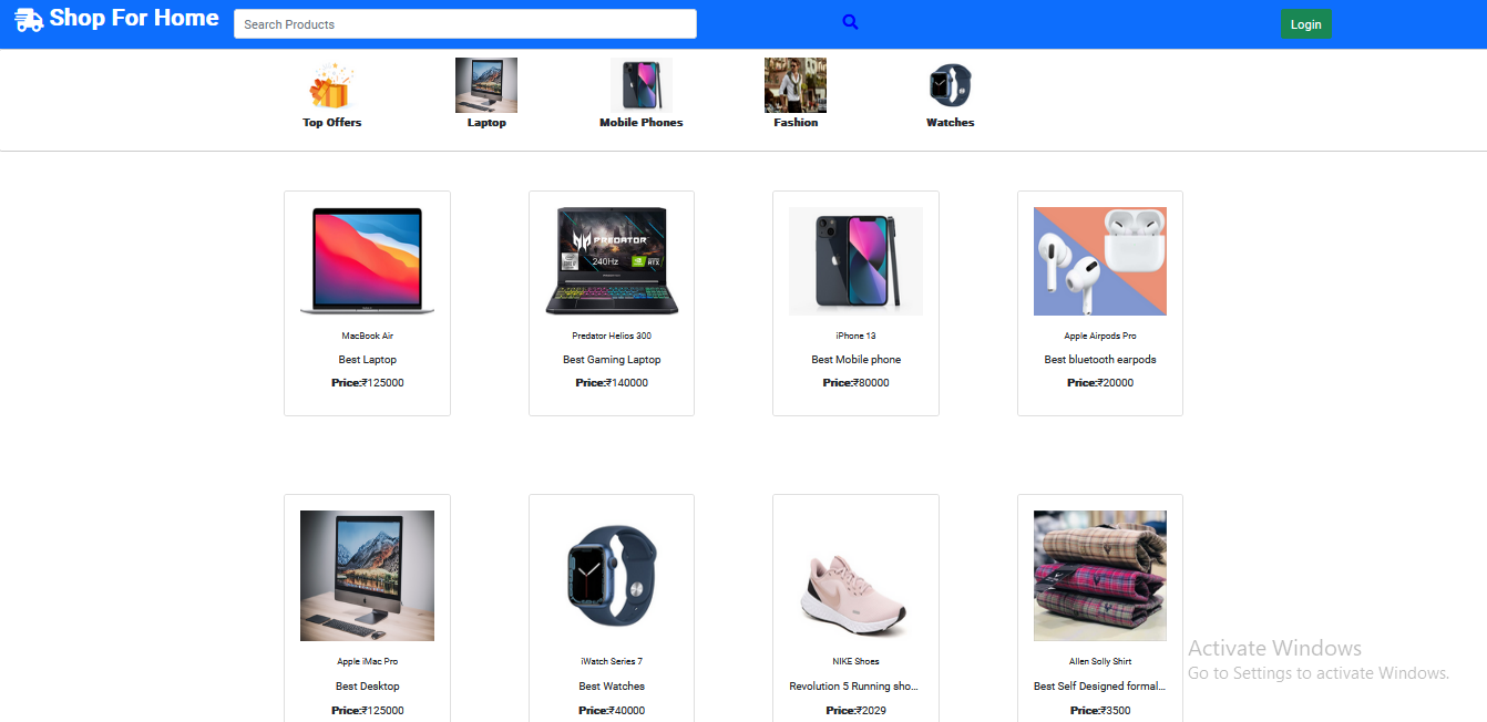 GitHub - Goyal-Puja/ShopFromHomeApplication