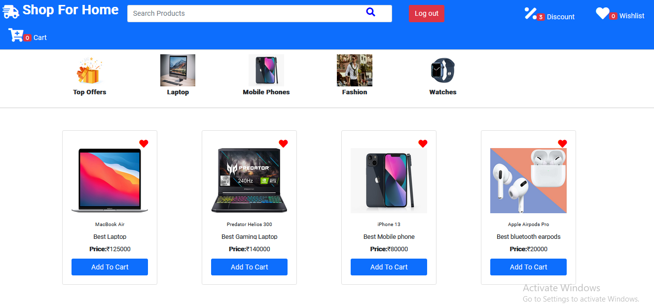 GitHub - Goyal-Puja/ShopFromHomeApplication