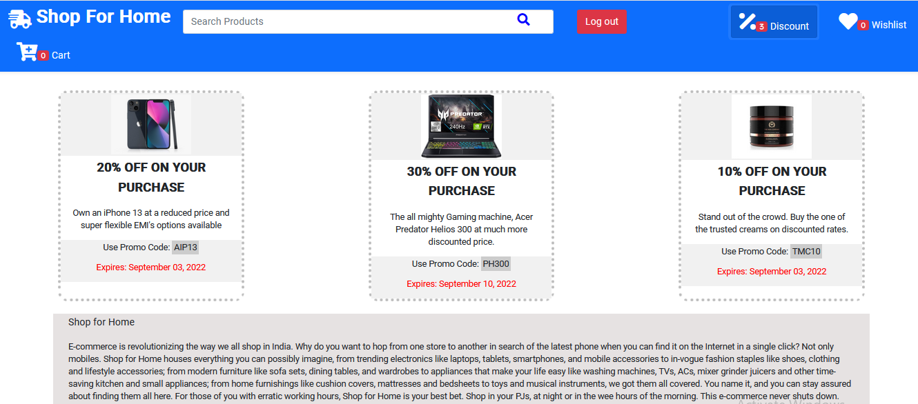 GitHub - Goyal-Puja/ShopFromHomeApplication