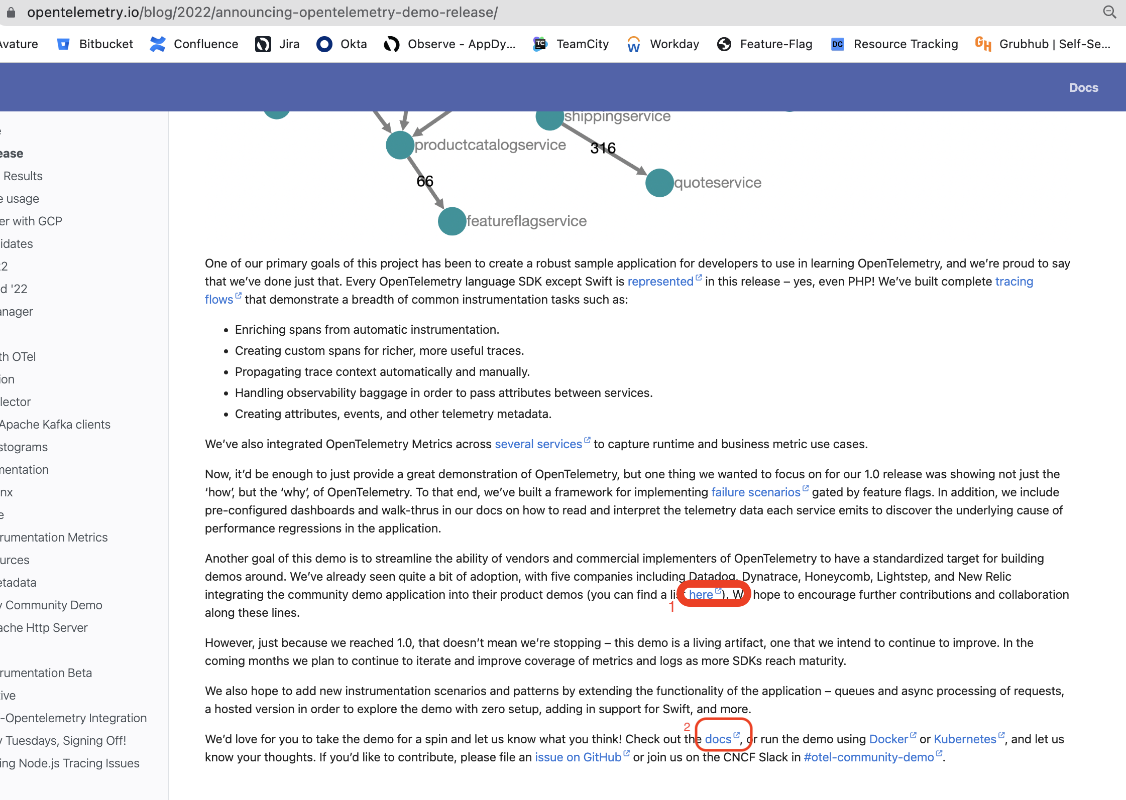 Improve links in OpenTelemetry Demo now Generally Available! Blog post · Issue #1923 · open ...