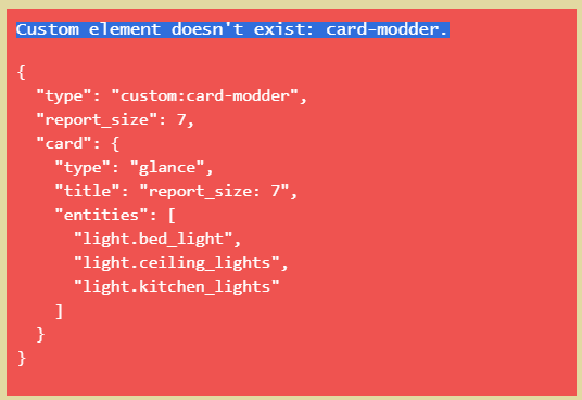 Custom element doesn't exist: card-modder · Issue #28 · thomasloven/lovelace-card-modder · GitHub