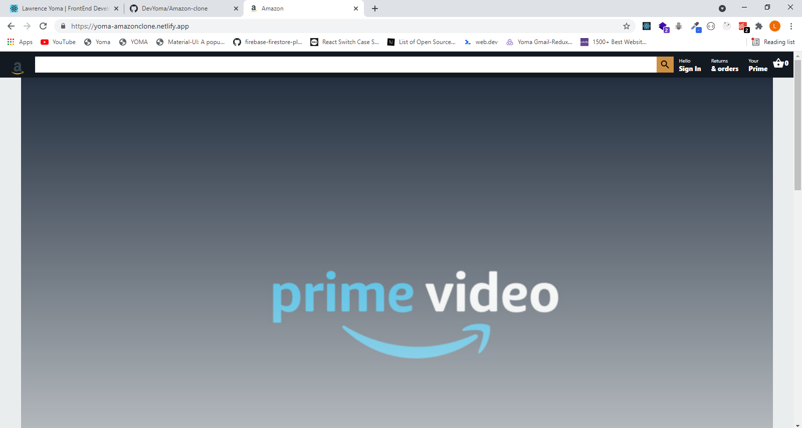 GitHub - DevYoma/Amazon-clone