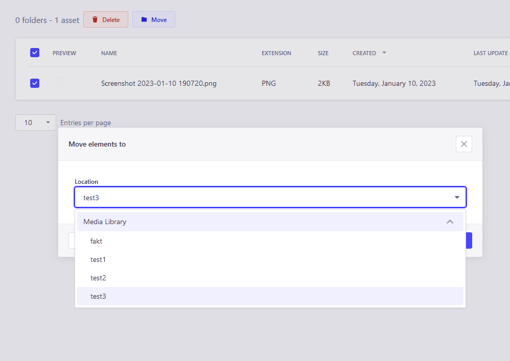 Media Library - Cannot move existing files from the main folder · Issue #15401 · strapi/strapi ...
