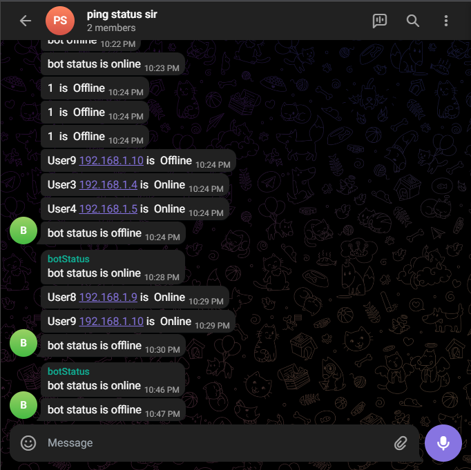 GitHub - dappoo/bot-telegram-status-ping: bot telegram for status device online