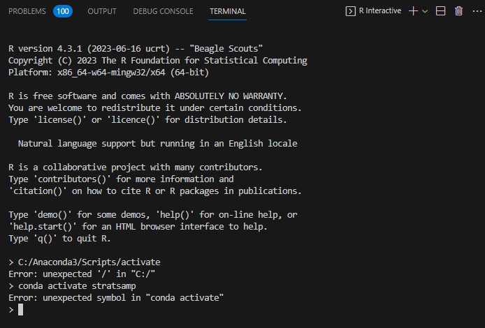 Python extension sends conda activation to R extension terminal · Issue #21933 · microsoft ...