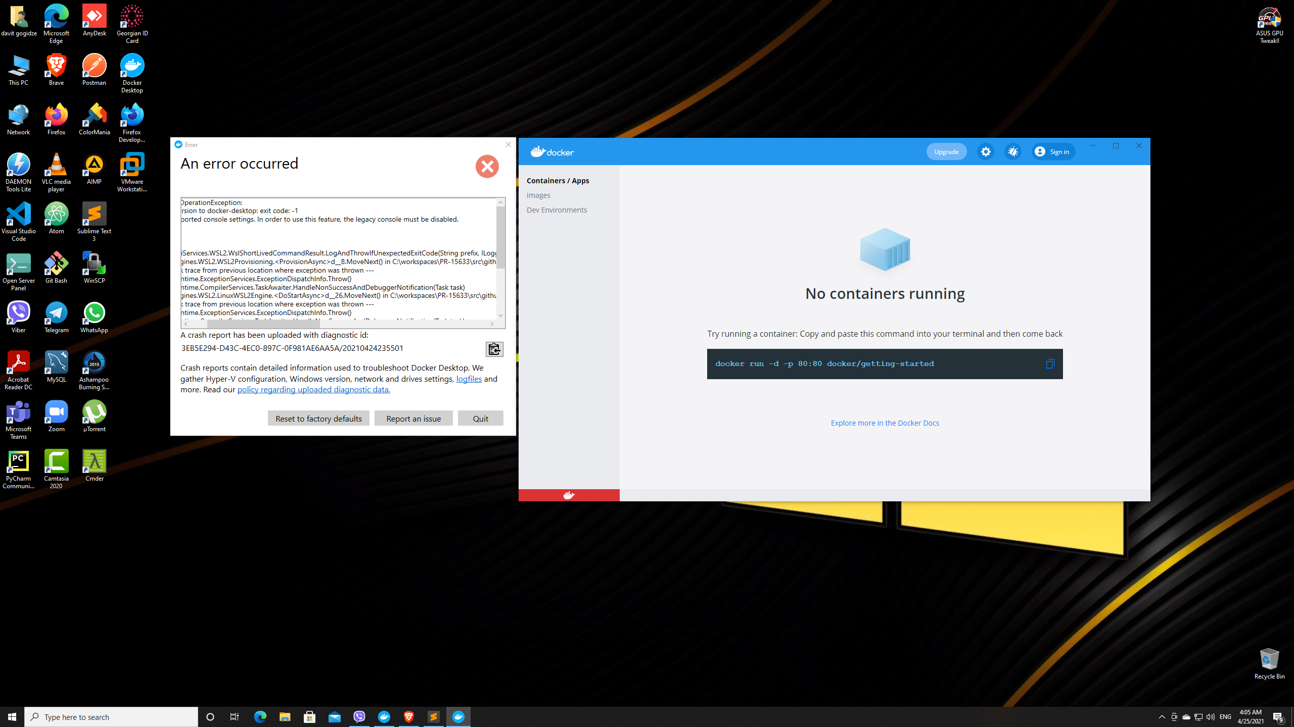 running inside a virtualized VMware Workstation · Issue #11031 · docker ...