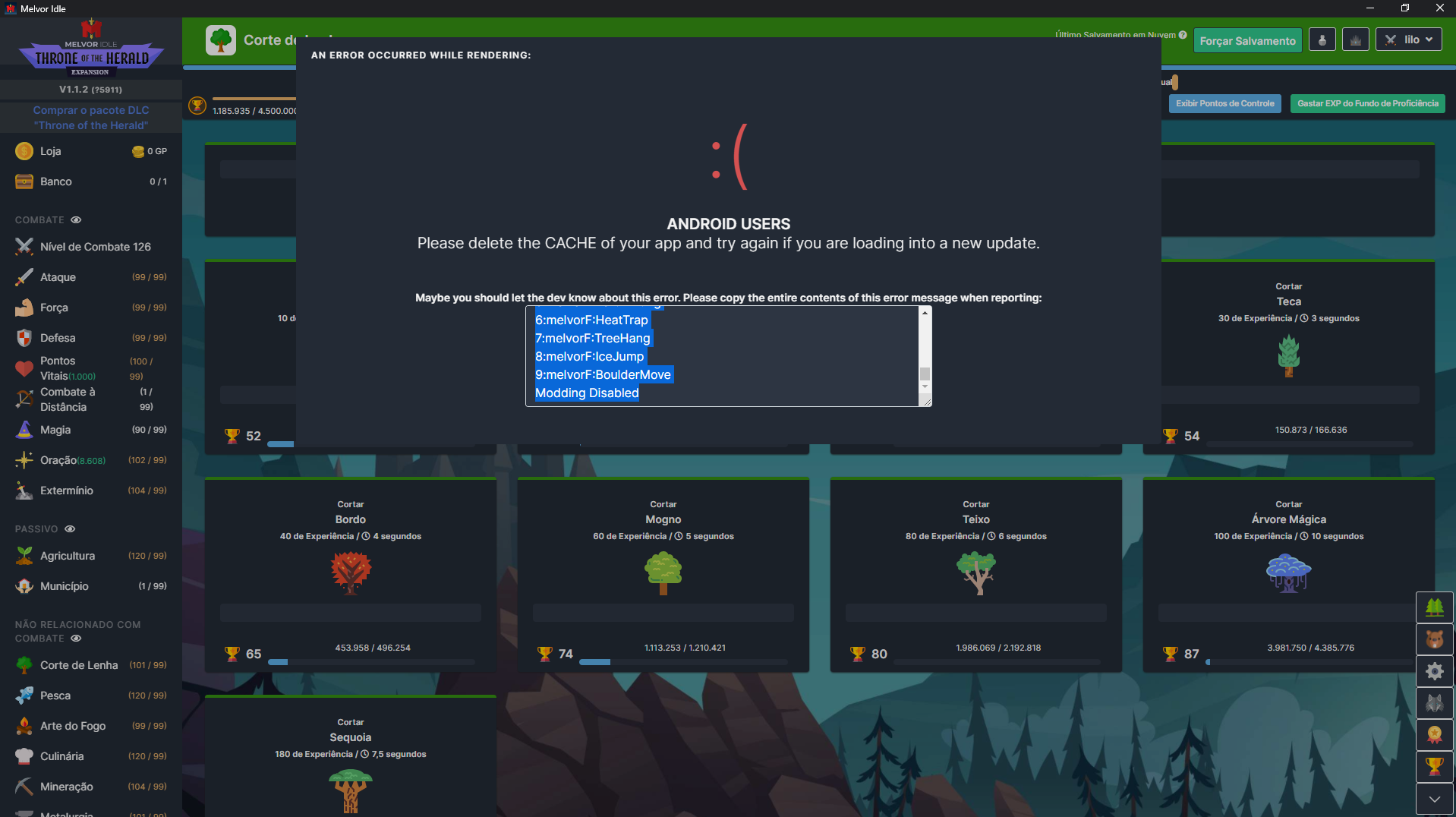 [Bug]: · Issue #3389 · MelvorIdle/melvoridle.github.io · GitHub
