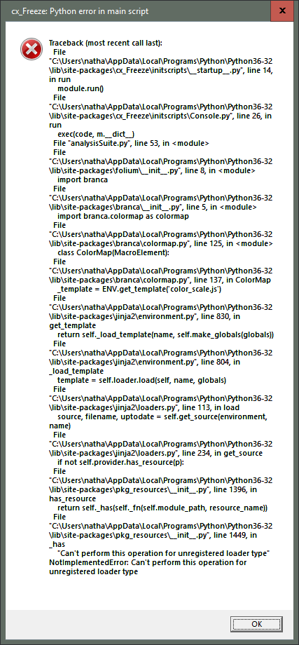 Folium Doesnt Package As Expected When Compiling To An Executable · Issue 1081 · Python 3962