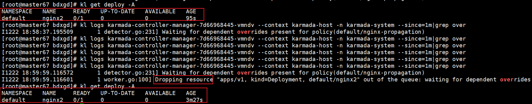 Can't directly tell whether the deployment has been dropped from the workqueue. · Issue #1151 ...