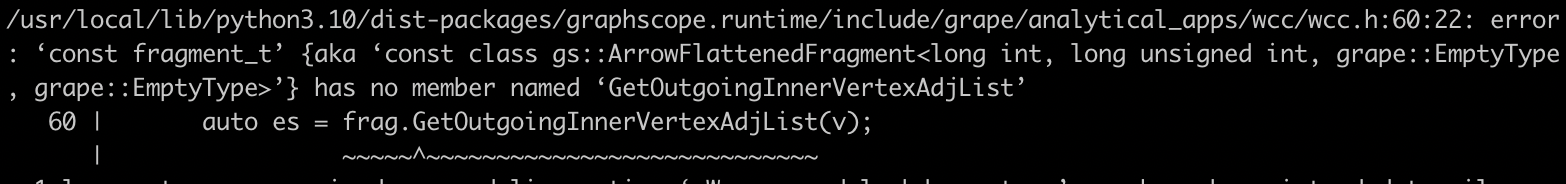 [BUG] Finding bugs in dogfooding · Issue #2415 · alibaba/GraphScope · GitHub