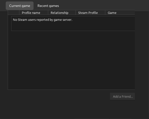 Can't find "Recent Players" window in this skin. · Issue #38 · tkashkin/Adwaita-for-Steam · GitHub