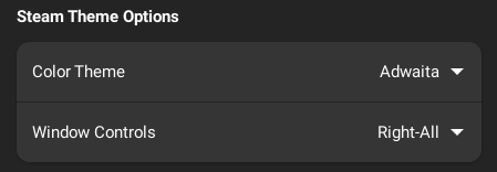 Restore window managment buttons · Issue #136 · tkashkin/Adwaita-for-Steam · GitHub