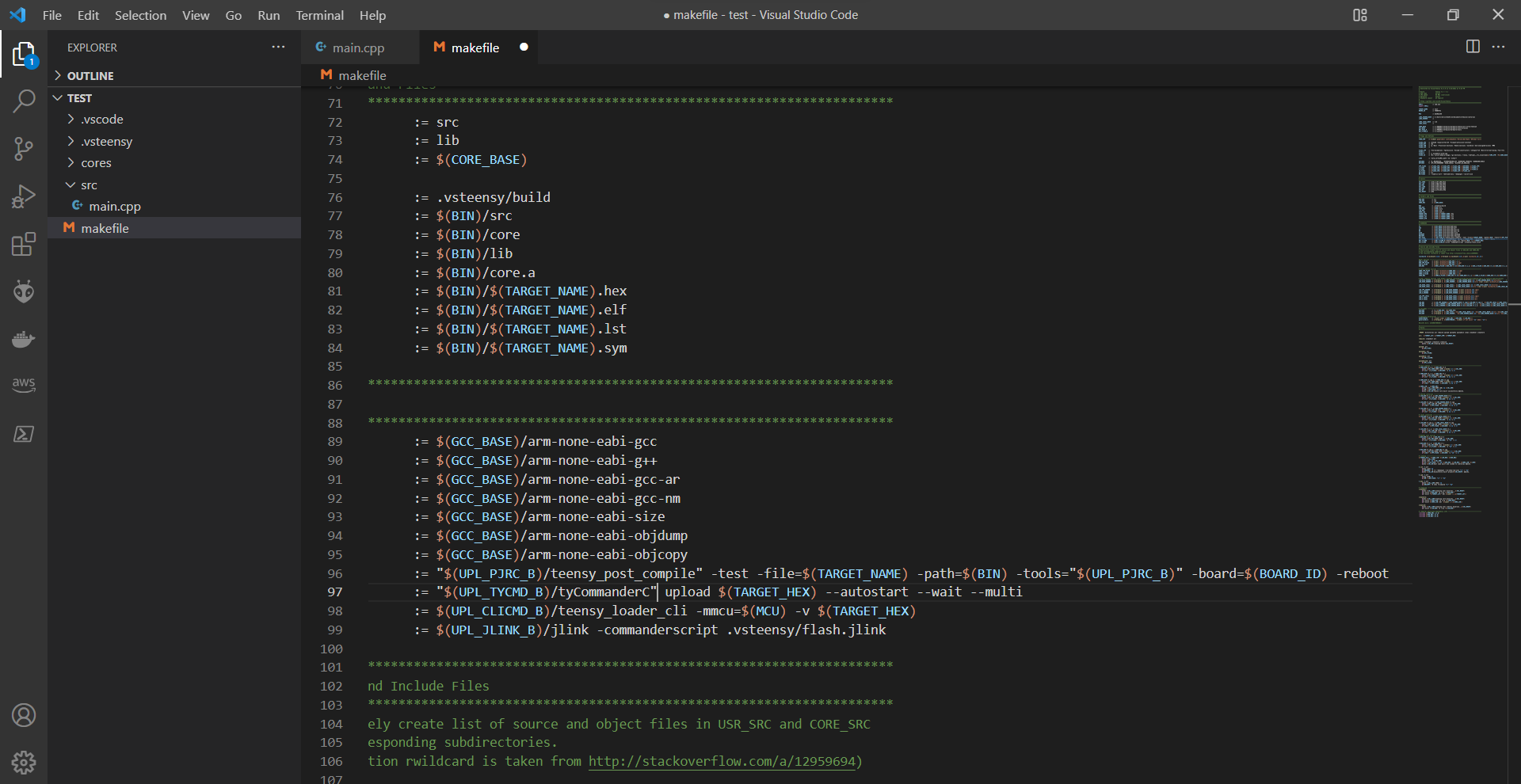 Error uploading with tyCommander · Issue #70 · luni64/VisualTeensy · GitHub