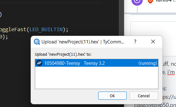 Error uploading with tyCommander · Issue #70 · luni64/VisualTeensy · GitHub