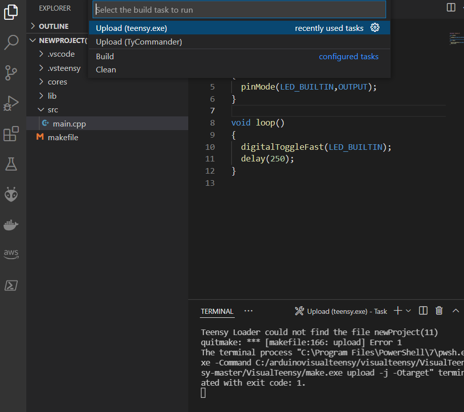 Error uploading with tyCommander · Issue #70 · luni64/VisualTeensy · GitHub