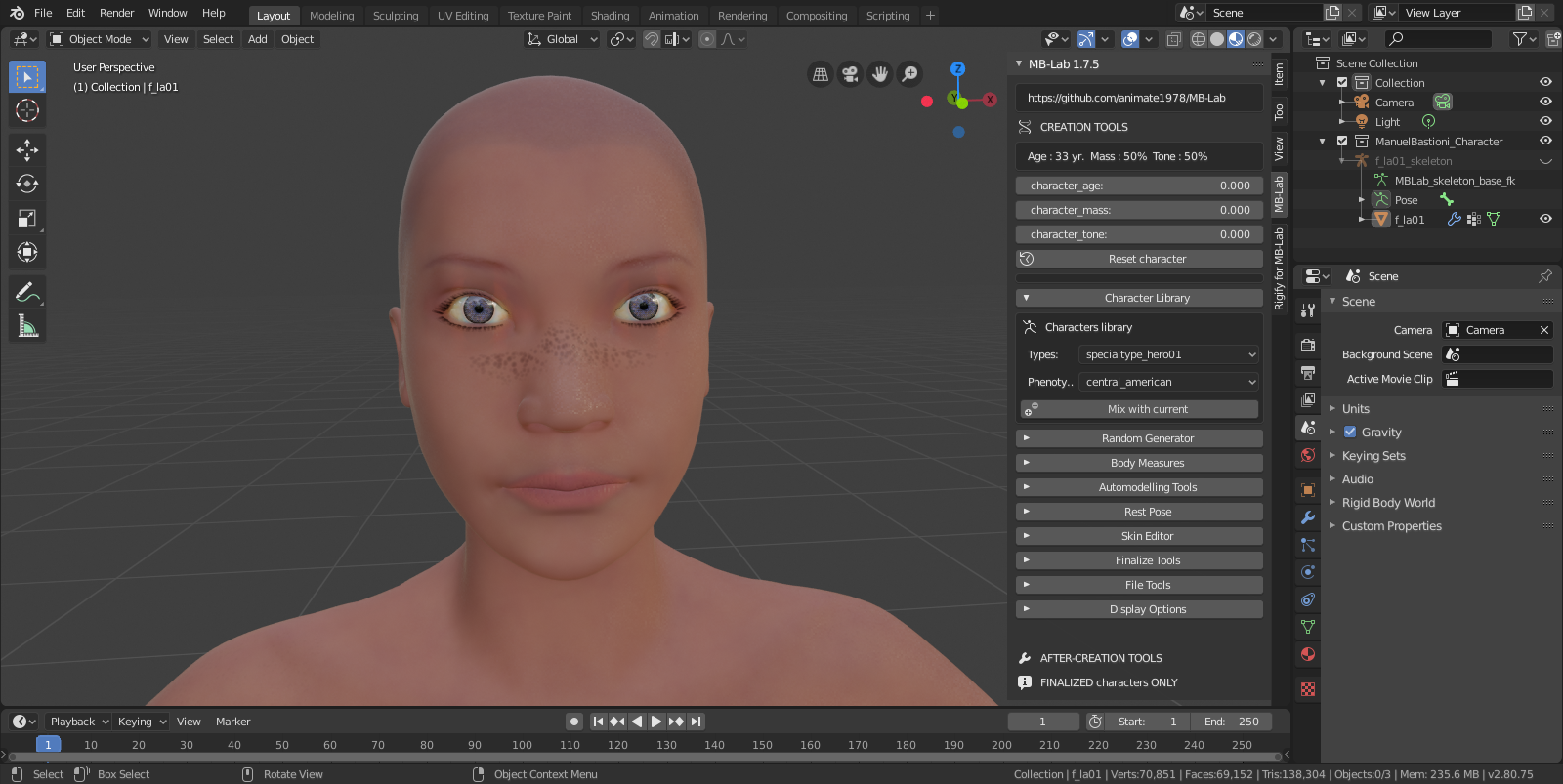 Latino Model Type · Issue #157 · animate1978/MB-Lab · GitHub